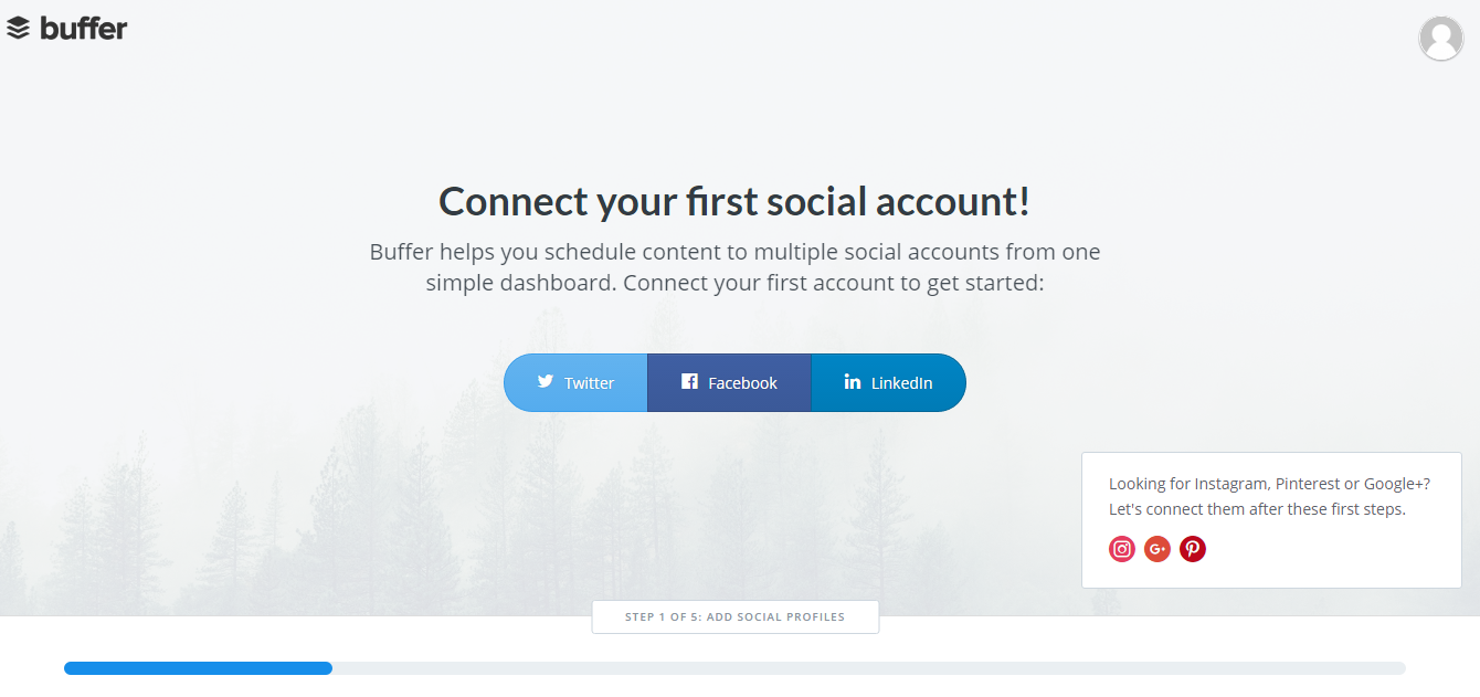 Buffer User Onboarding Tip | Chameleon